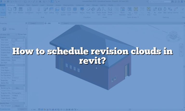 How to schedule revision clouds in revit?