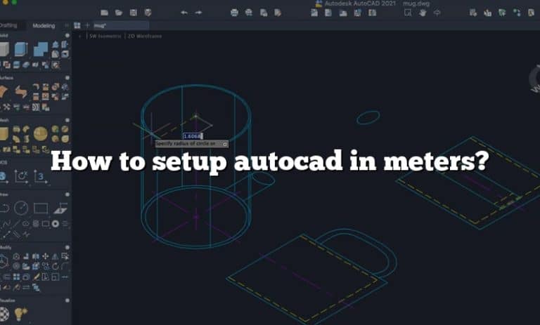 How to setup autocad in meters?
