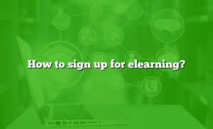 How to sign up for elearning?