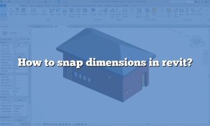 How to snap dimensions in revit?