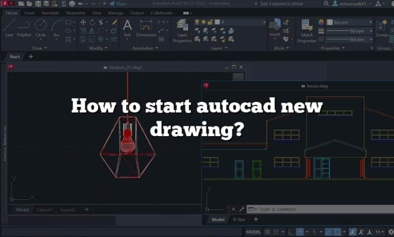 How to start autocad new drawing?