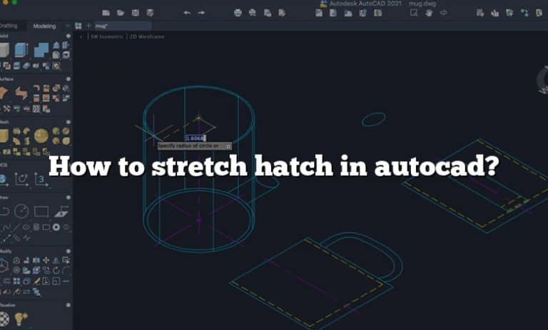 How to stretch hatch in autocad?