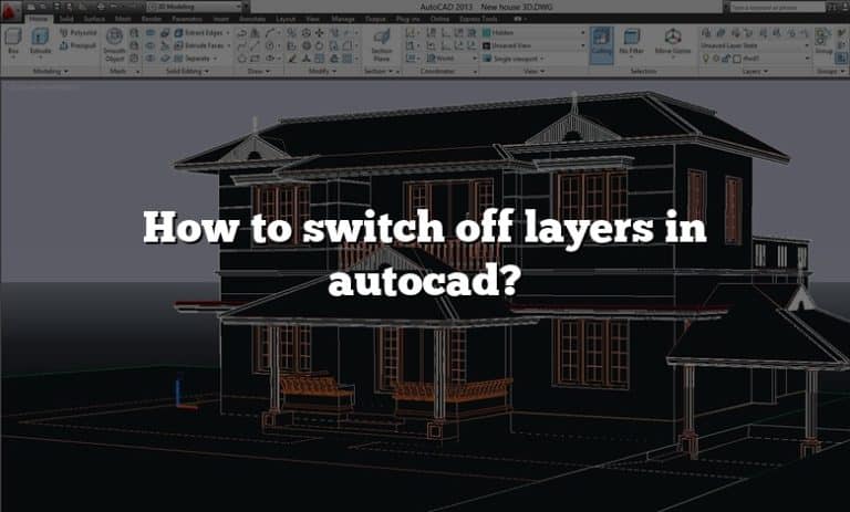 How to switch off layers in autocad?
