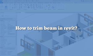 How to trim beam in revit?