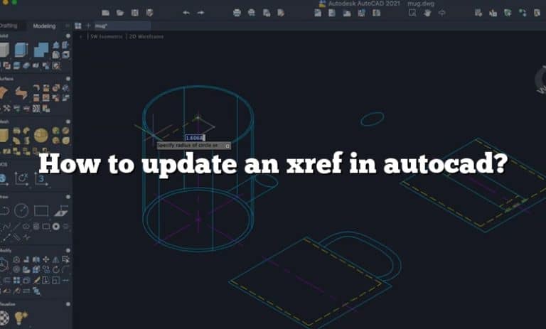 How to update an xref in autocad?