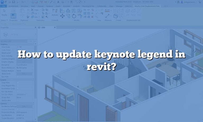 How To Update Keynote Legend In Revit 