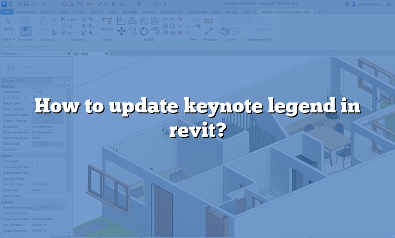 How To Update Keynote Legend In Revit 