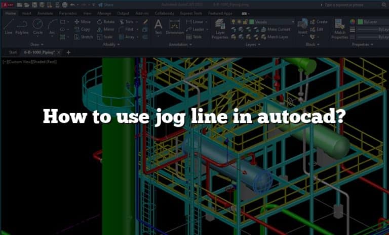 How to use jog line in autocad?