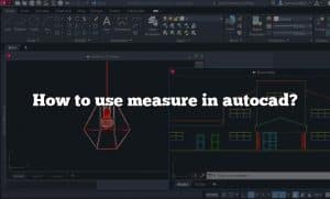 How to use measure in autocad?