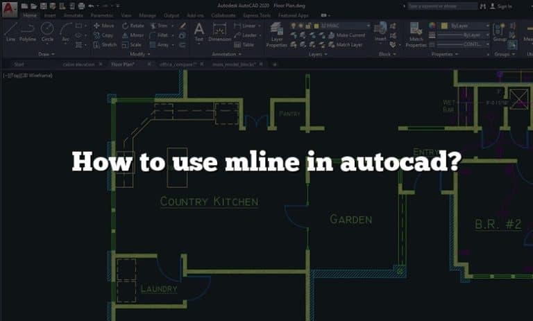 How to use mline in autocad?