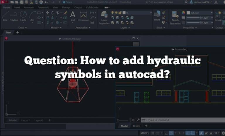 Question: How to add hydraulic symbols in autocad?