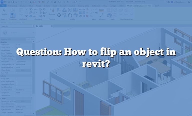 Question: How to flip an object in revit?