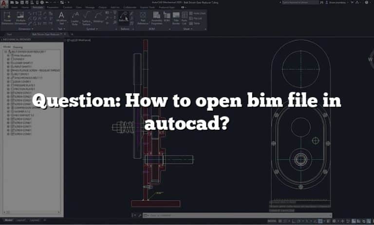 Question: How to open bim file in autocad?
