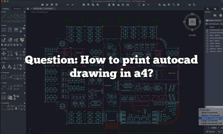 Question How To Print Autocad Drawing In A4