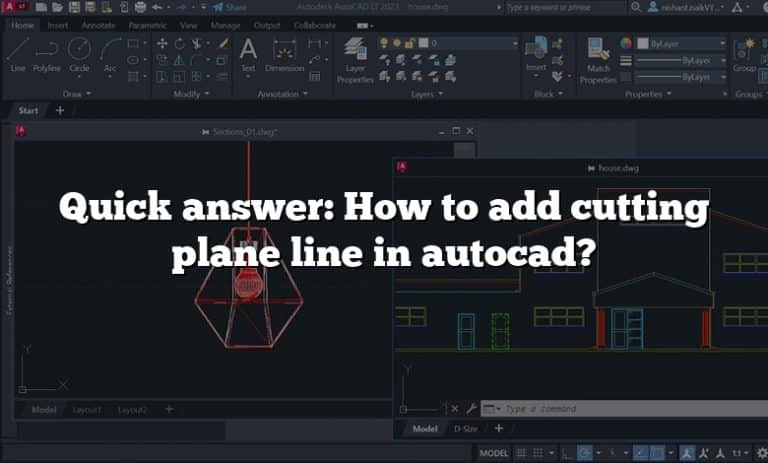 Quick answer: How to add cutting plane line in autocad?