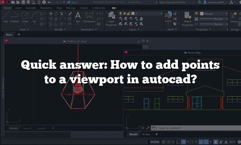 Quick answer: How to add points to a viewport in autocad?