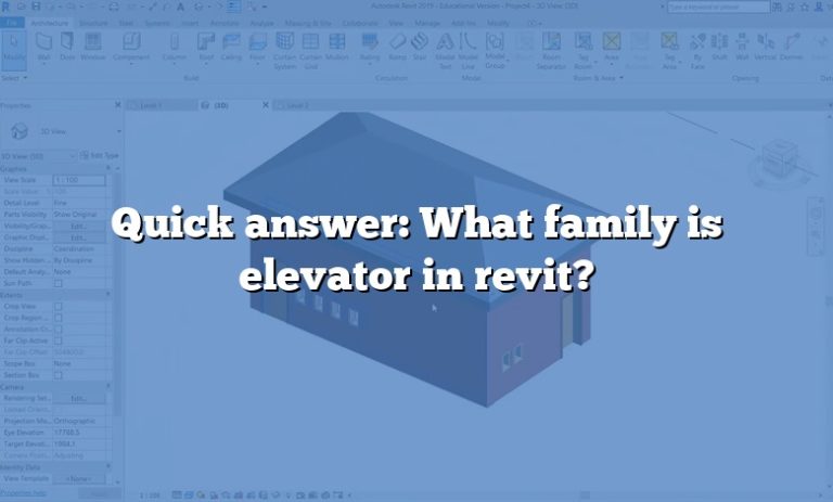 Quick answer: What family is elevator in revit?