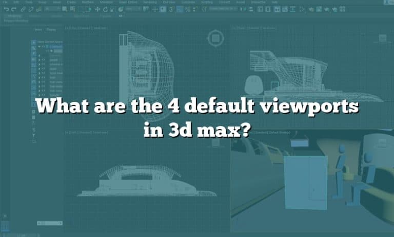 What are the 4 default viewports in 3d max?