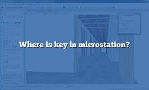 Where is key in microstation?