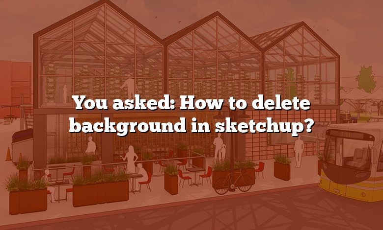 You Asked How To Delete Background In Sketchup 