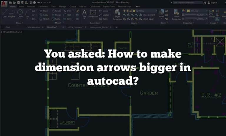 You asked: How to make dimension arrows bigger in autocad?