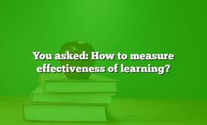 You asked: How to measure effectiveness of learning?
