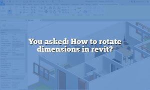 You asked: How to rotate dimensions in revit?